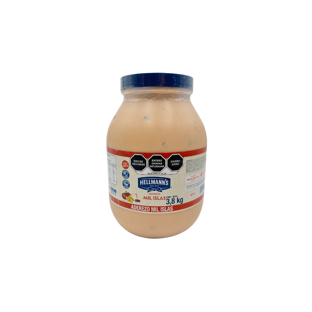 ADEREZO MIL ISLAS HELLMANS CJA 4/3.8KG - Distribuidora Crisel