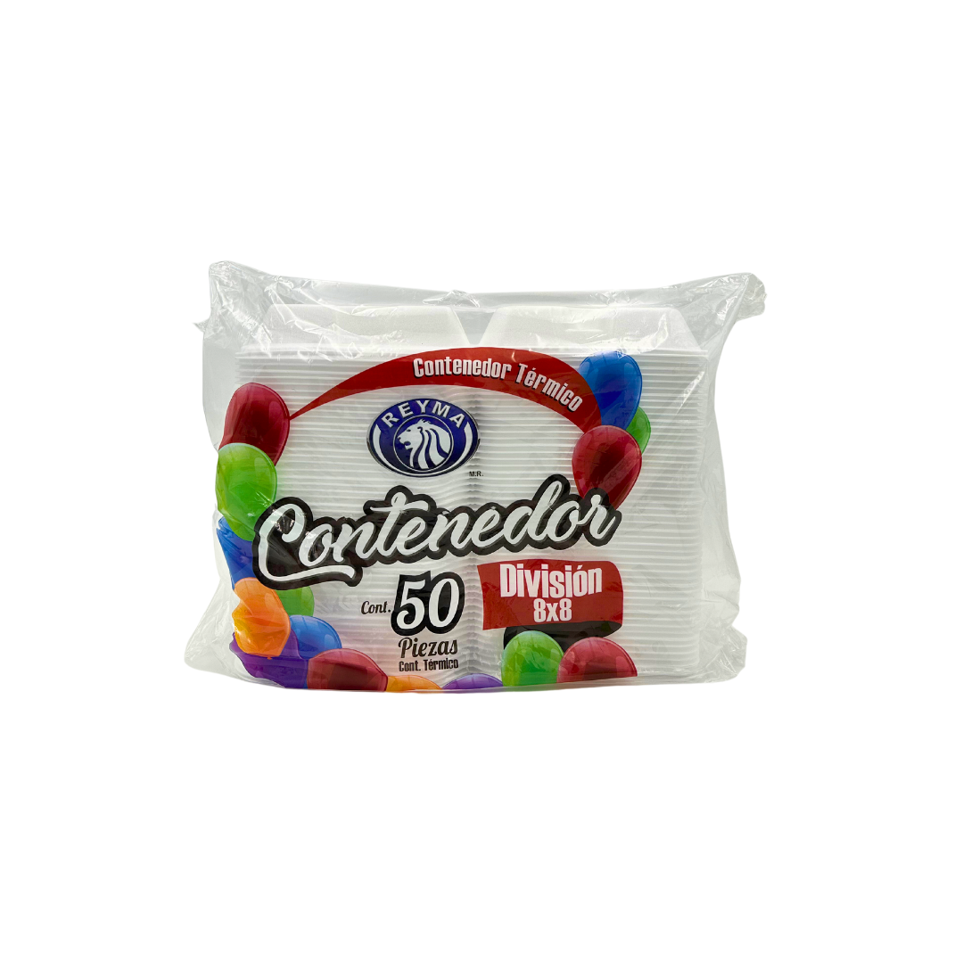 CONTENEDOR 8X8 C/DIV CJA C(4PAQ/50PZ) - Distribuidora Crisel