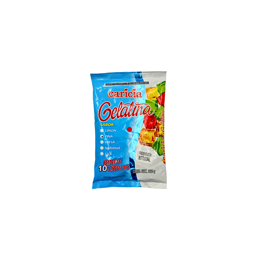 GELATINA ETIQ AZUL CJA 12/360GR PIÑA - Distribuidora Crisel