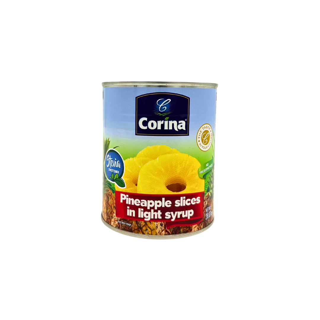 PIÑA EN REBANADAS CORINA CJA 12PZ/800GR - Distribuidora Crisel